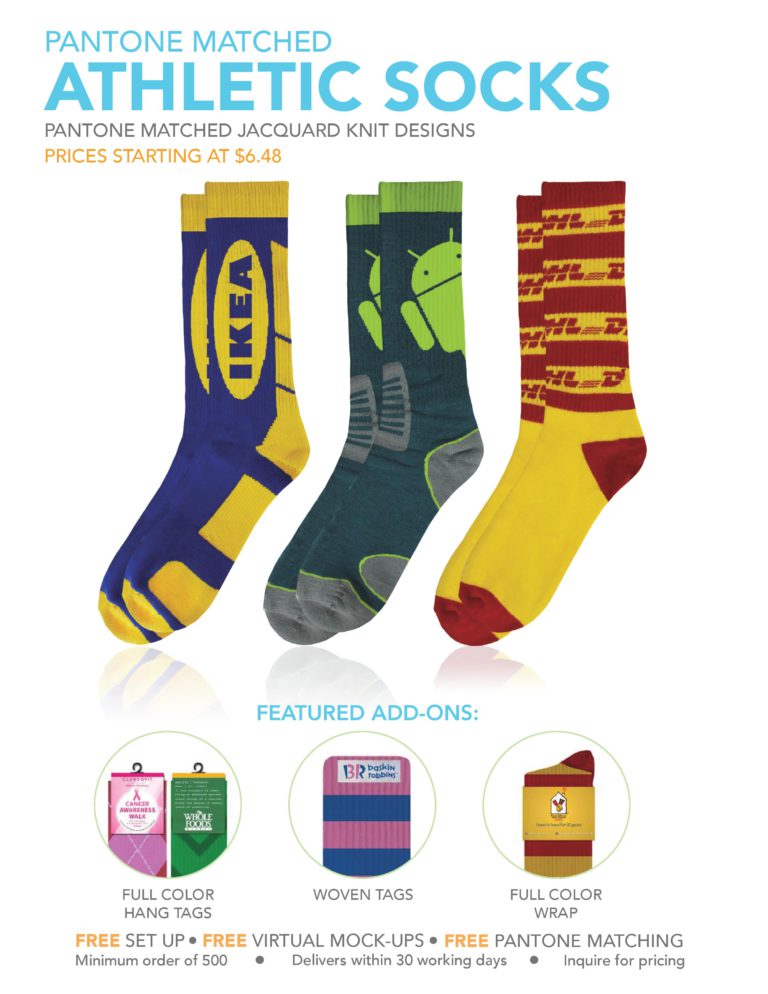Custom Athletic Socks from Omaha Promos | Custom Apparel Omaha | Omaha ...